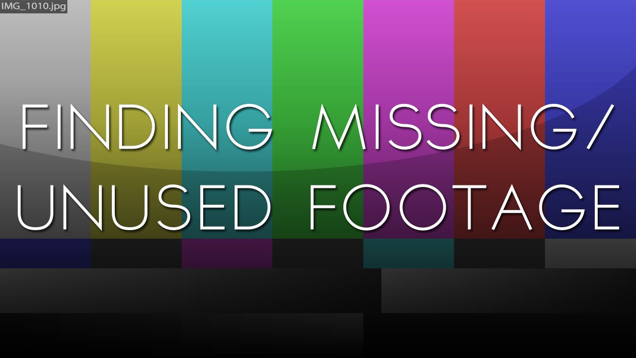 After Effects Quick Tip: Finding Missing/Unused Footage Fast - YouTube