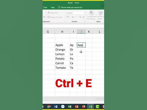 Using Ctrl E in Excel too fast #ntd #exceltip #tutorials - YouTube