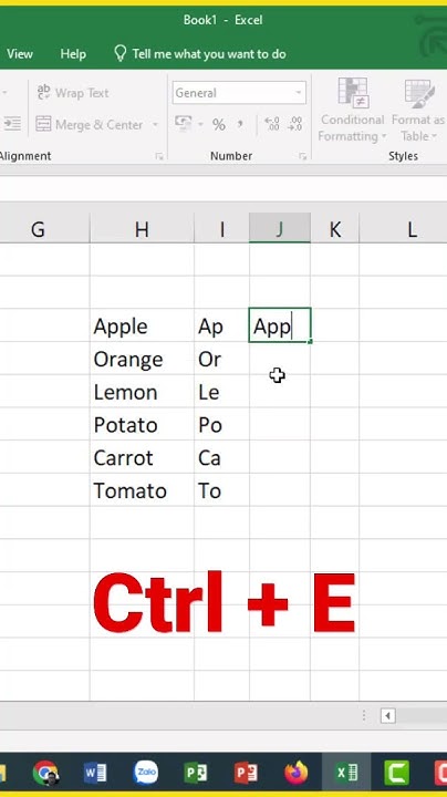 Using Ctrl E in Excel too fast #ntd #exceltip #tutorials - YouTube