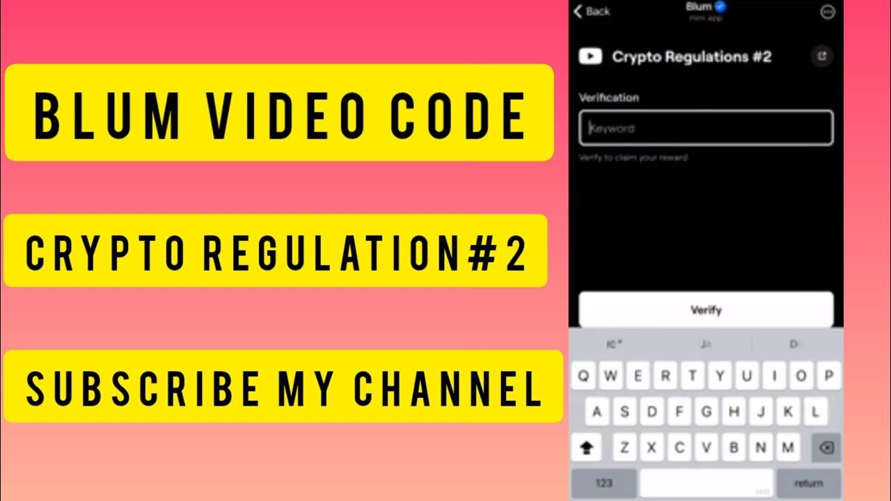 Crypto Regulations #2 Blum Video Code | Crypto Regulations #2 Blum Today Verification Keyword ...