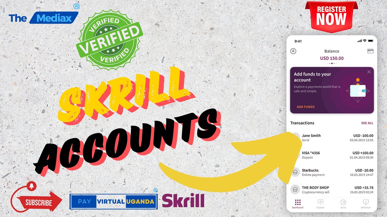 How To Create & Verify Your Skrill Account In Uganda | Receive and Send ...