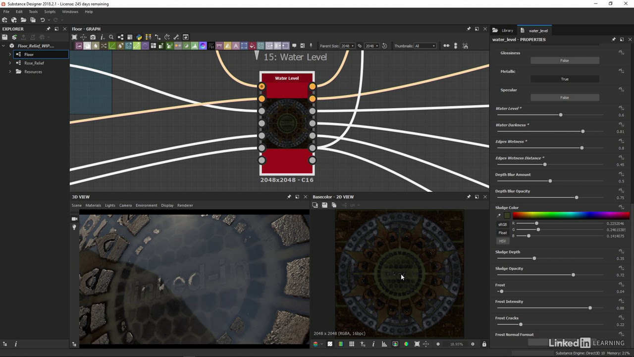 substance designer 2018 essential training 43 Adding realism with the ...