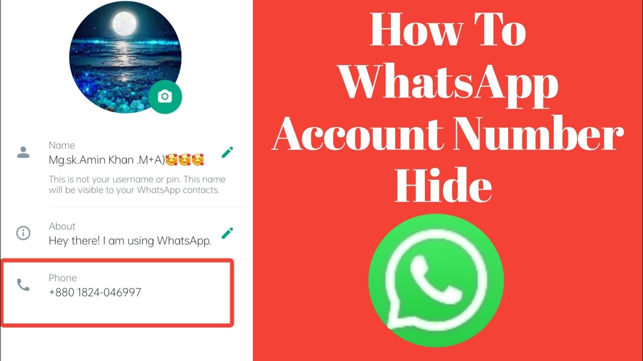 How To WhatsApp Account Number Hide | Default Message Timer | Easily ...
