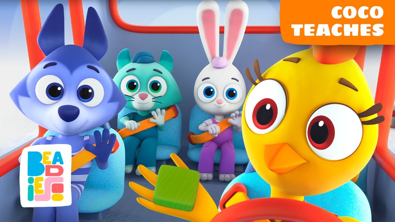 Coco teaches shapes, colors & words | Beadies kids cartoons & lullaby ...