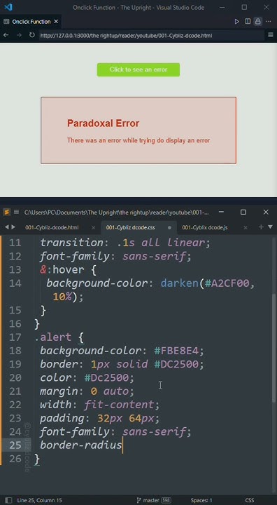 ONCLICK FUNCTION #shorts #trending #trend #viral #viralvideo #code #coder #webdesign #webseries ...