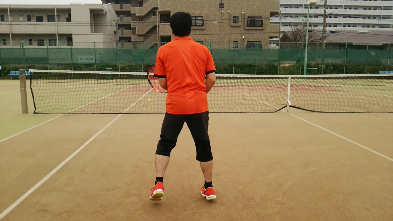 AT tennis lesson forehand & approach volley 20161120 - YouTube