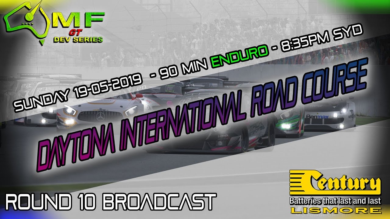 iRacing - Century Batteries Lismore - AMF GT SERIES Season 7 Round 10 ...