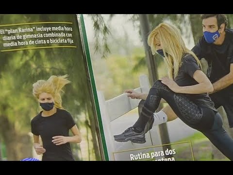 La rutina de ejercicios de Karina Rabolini e Ignacio Castro Cranwell ...