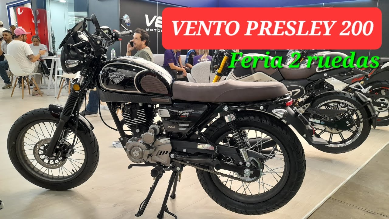UNA NUEVA CAFE RACER/ VENTO PRESLEY 200/ FERIA 2 RUEDAS - YouTube