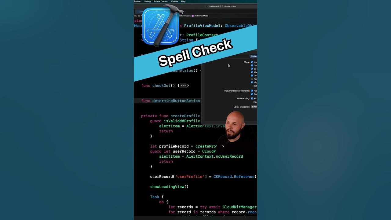 Xcode Tip - Fix Spelling Errors in Your Code #iosdeveloper #swift #xcode - YouTube