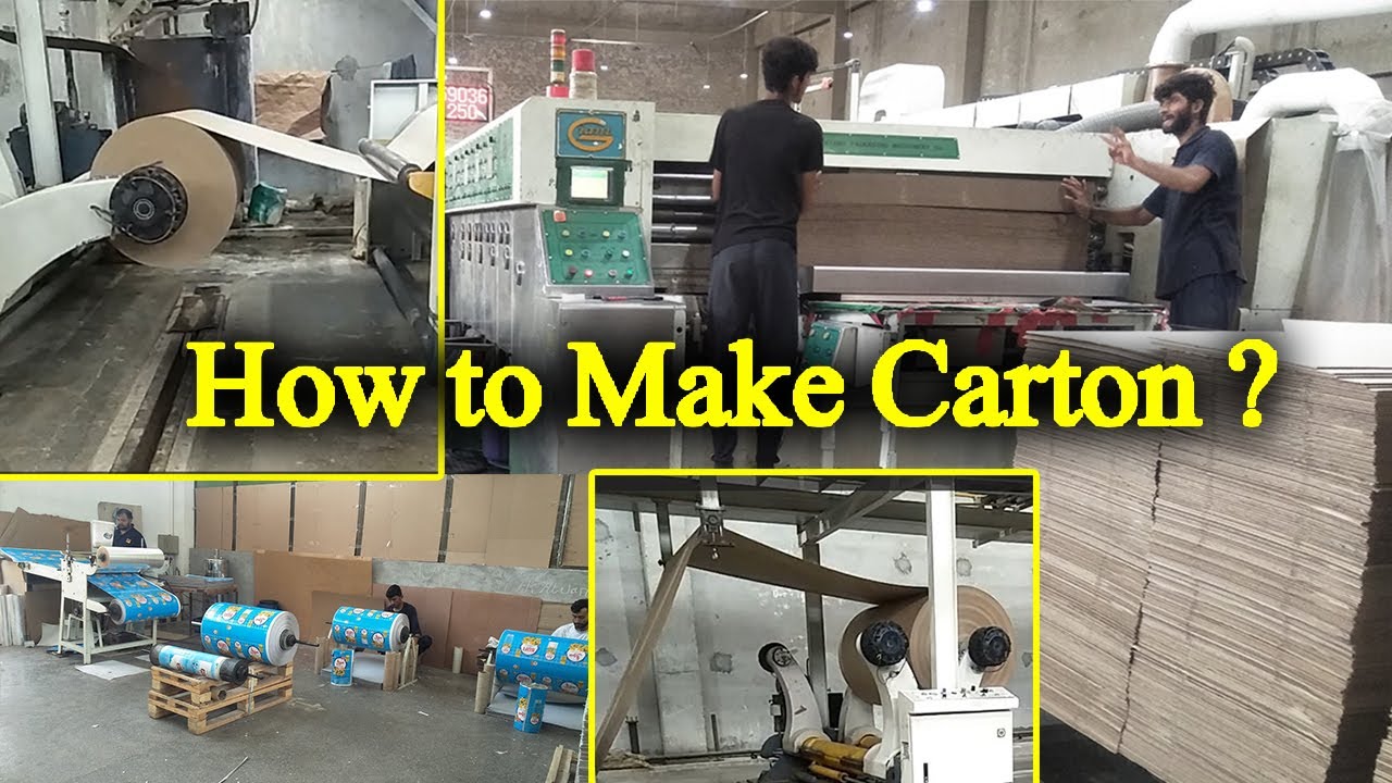 How to make Cardboard Boxes in Factory | Boxes Manufacturing Process ...