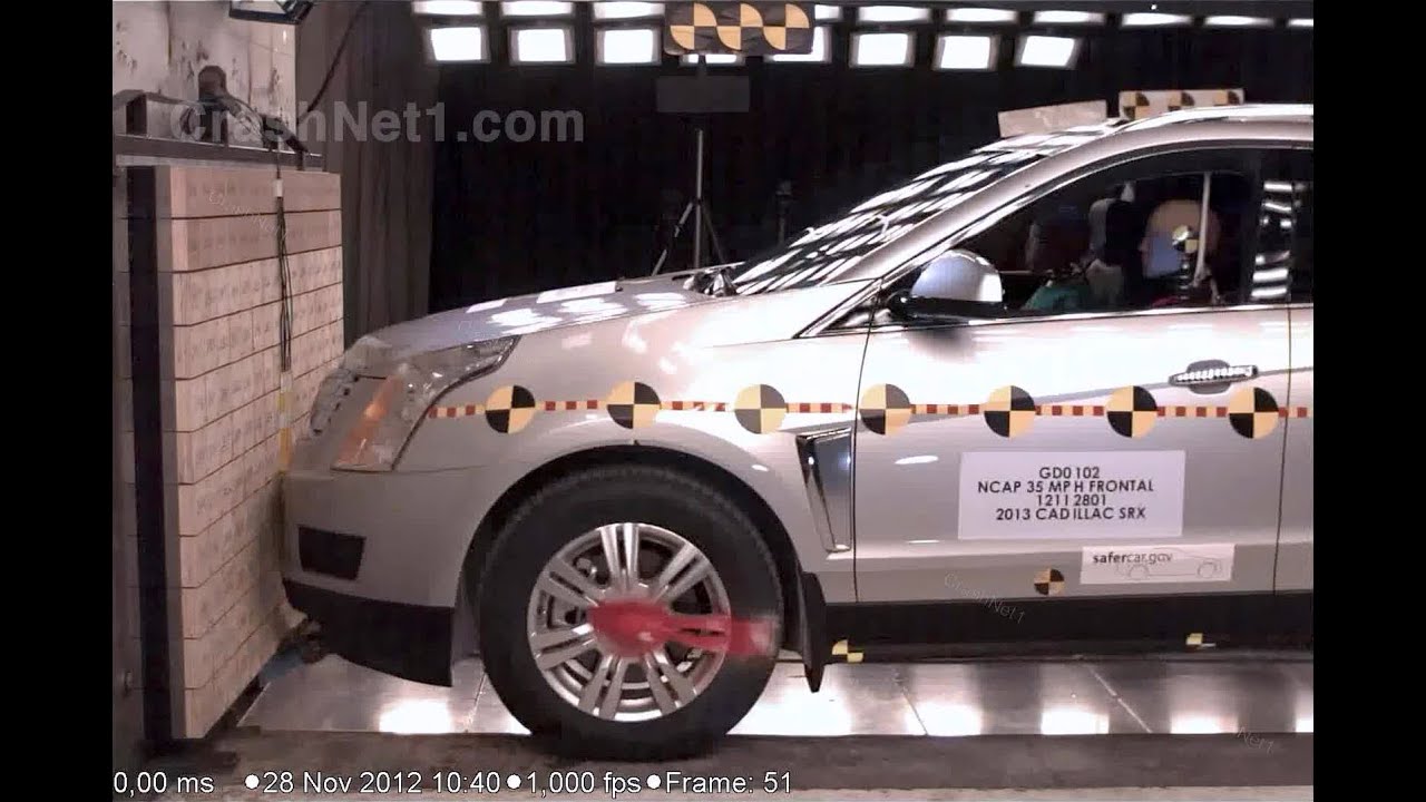 2013 Cadillac SRX | Frontal Crash Test by NHTSA | CrashNet1 - YouTube