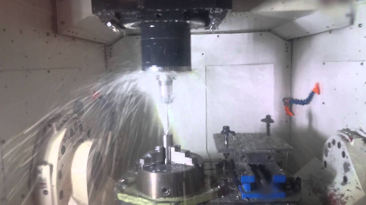 Deep Hole Drilling in Titanium - YouTube