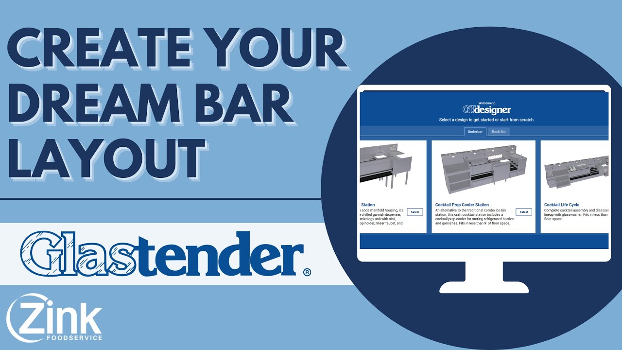 Glastender GTdesigner: Easy Walkthrough for Custom Bar Designs - YouTube