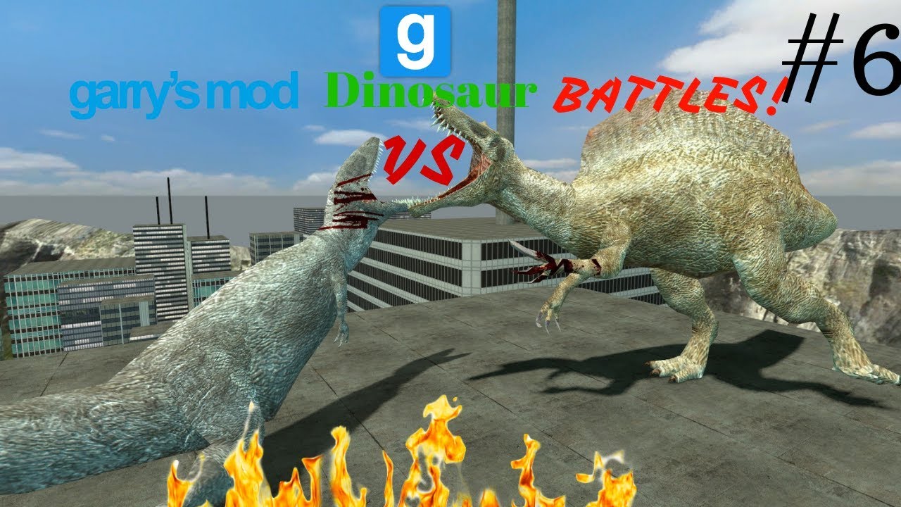 Gmod Dinosaur Battles Episode 6: Carcharodontosaurus vs Spinosaurus ...