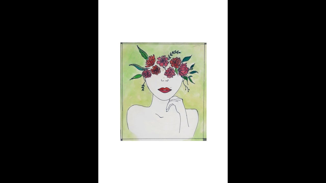 How to draw aesthetic art? Easy asthetic art।। Colourful asthetic art ...