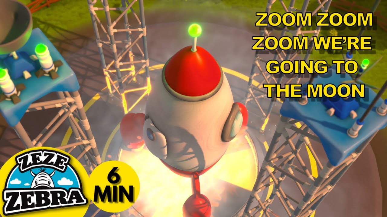 Zoom Zoom Zoom we’re going to the moon nursery rhyme | Top English ...