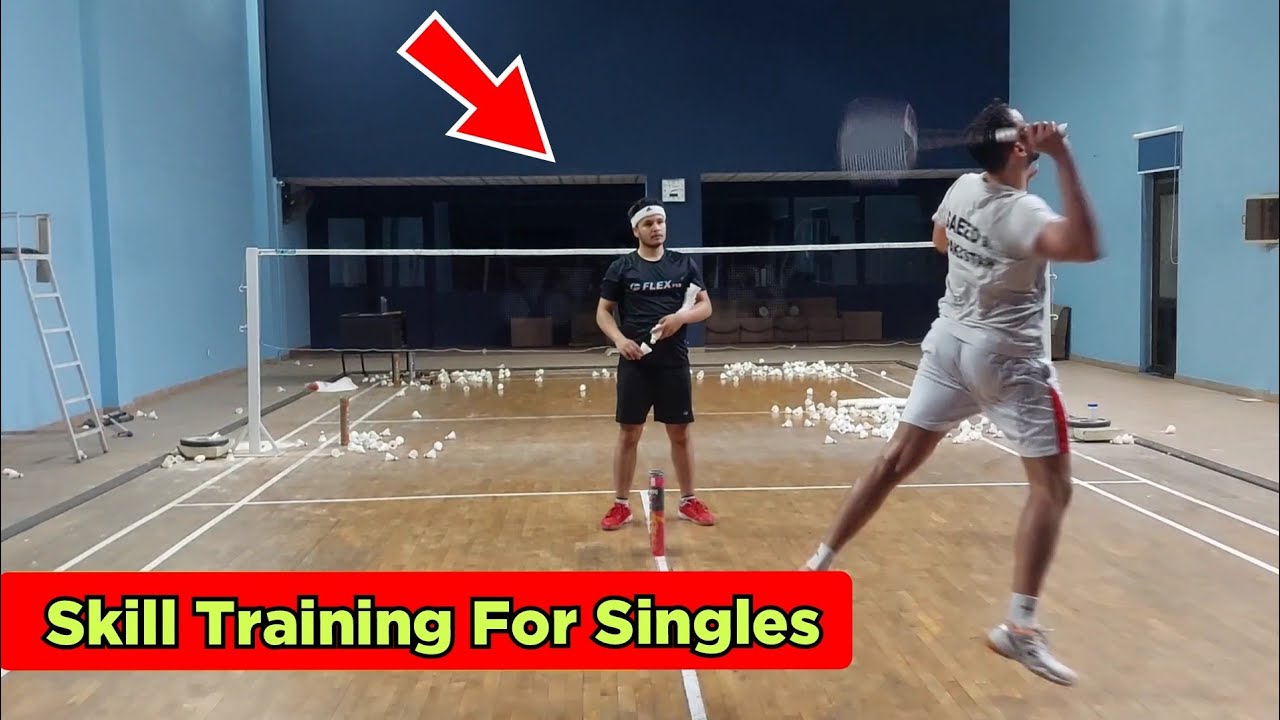 Badminton training - Skill drills for singles - YouTube