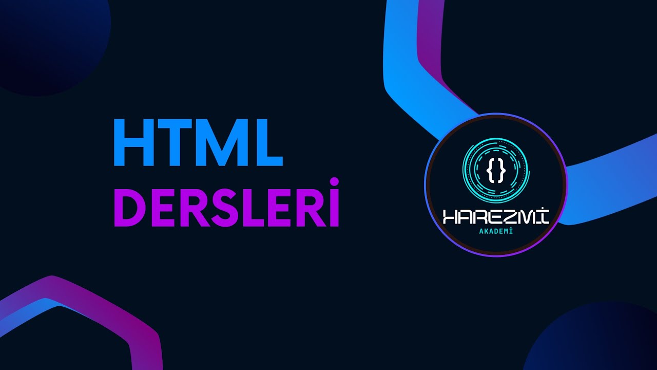 HTML Dersleri -1 / Giriş - YouTube