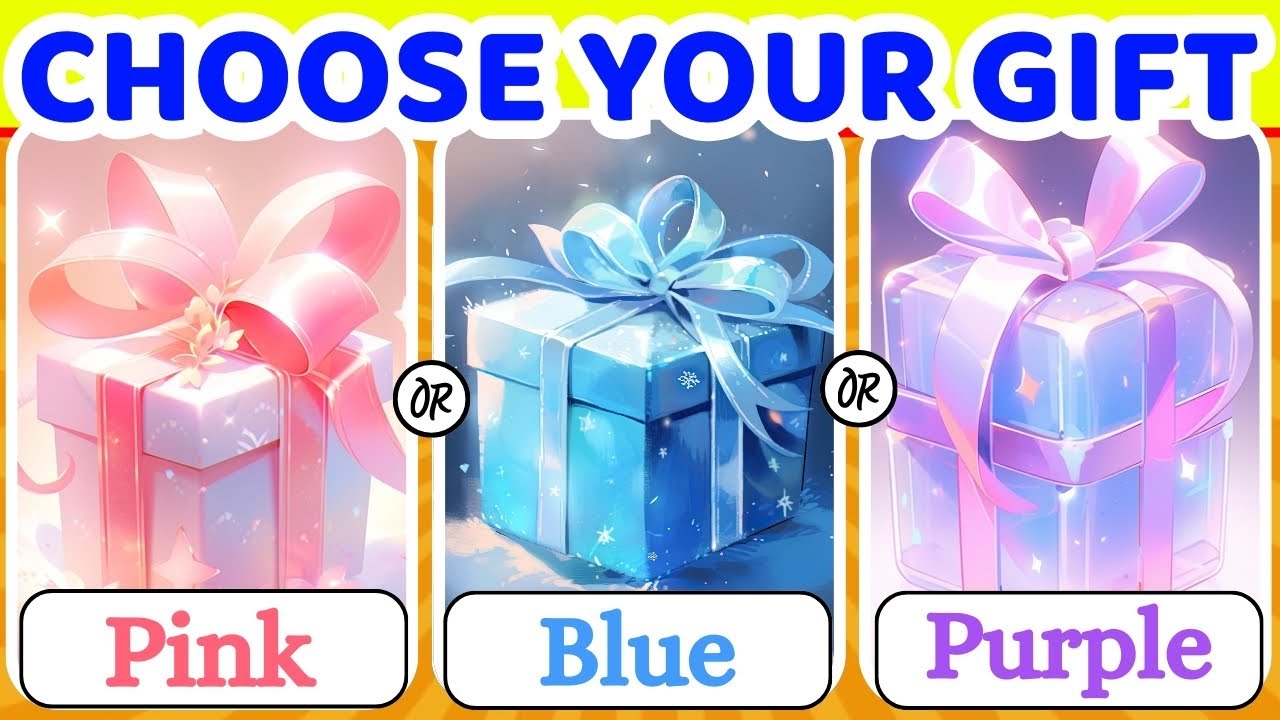 Choose your gift 🎁Pink, Blue, or Purple | Good Gift vs Bad Gift ...
