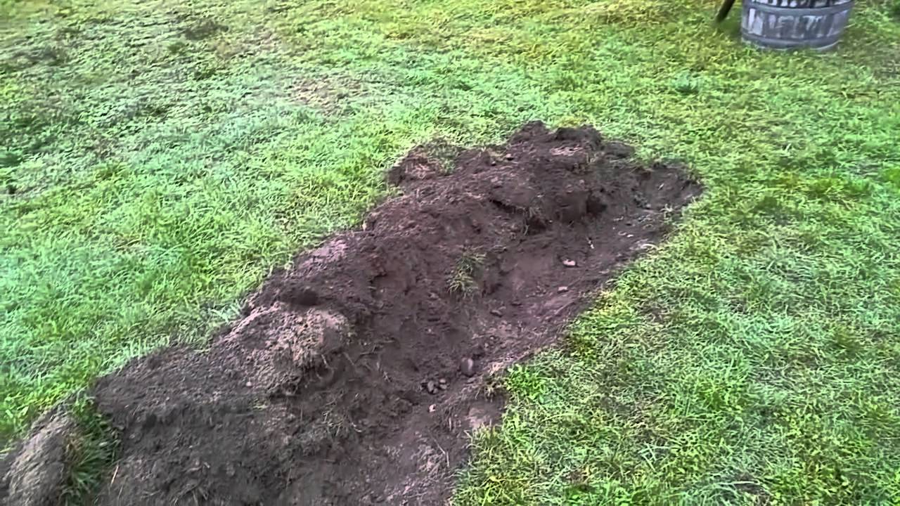 My first contour ditches and swales! - YouTube