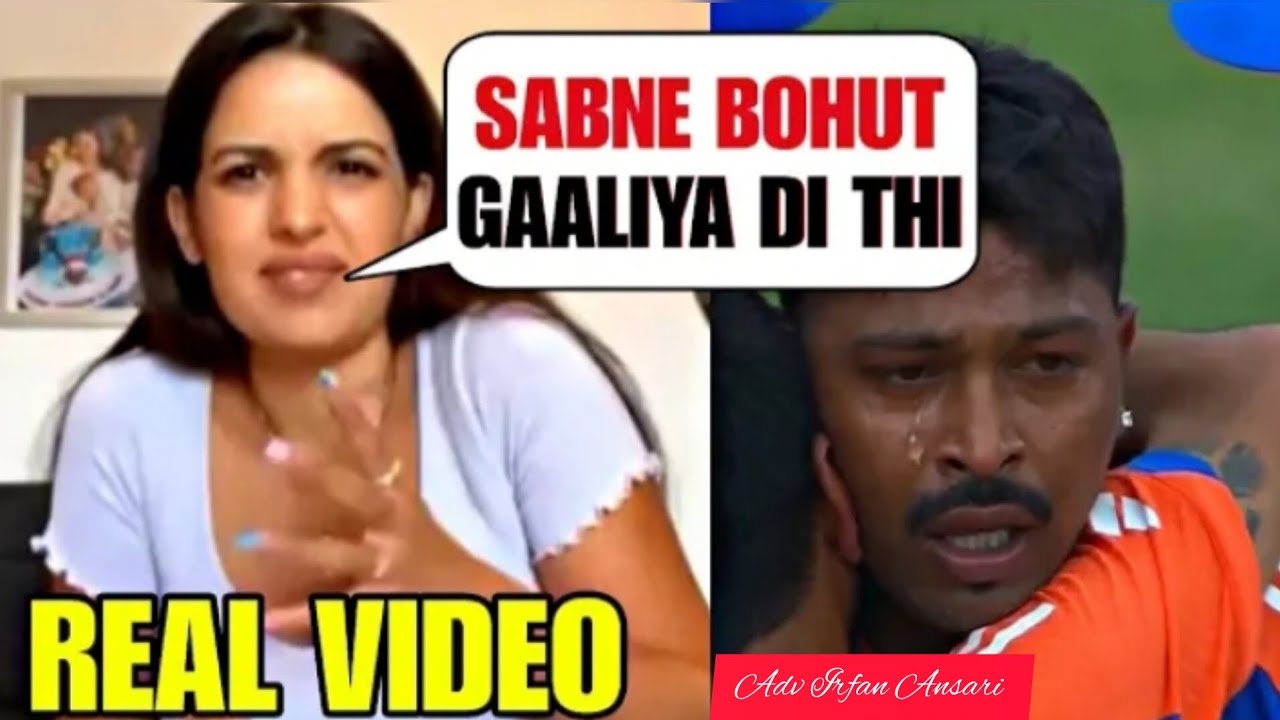 Natasha Emotional Statement when Hardik pandya was crying after India ...