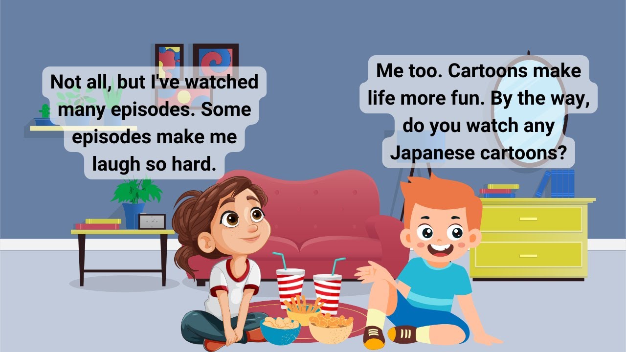 Talking about Cartoons in English/Conversation in English - YouTube