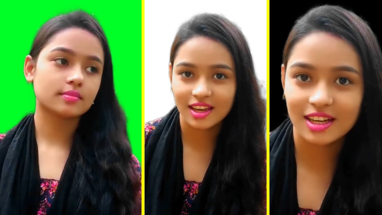 girl green screen video | green screen effects | no copyright green ...