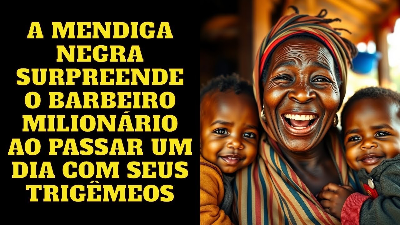 A MENDIGA NEGRA Surpreende O BARBEIRO MILIONÁRIO Ao Passar Um Dia Com ...