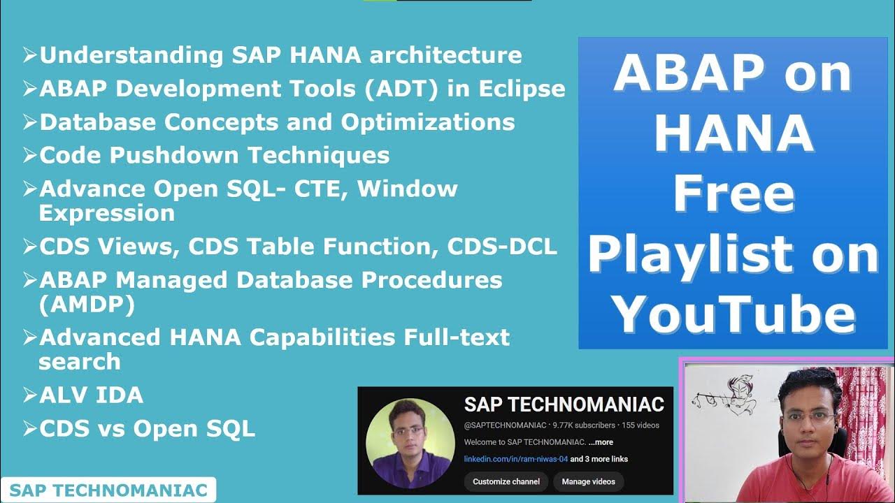SAP ABAP on HANA Introduction Part 1 ( Hardware innovation ) - YouTube