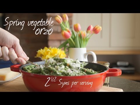 Slimming World spring vegetable orzo recipe - 2½ Syns - YouTube