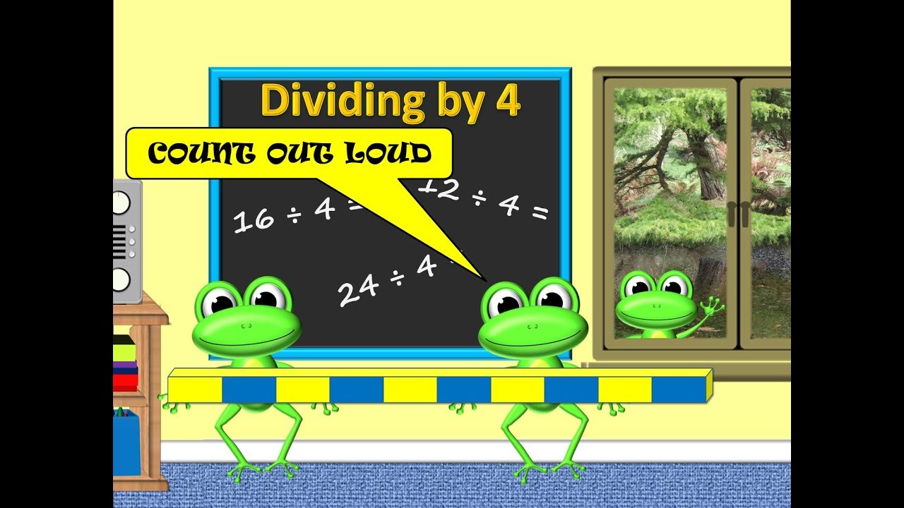 FOUR TIMES TABLES PONG PING - dividing out loud - YouTube