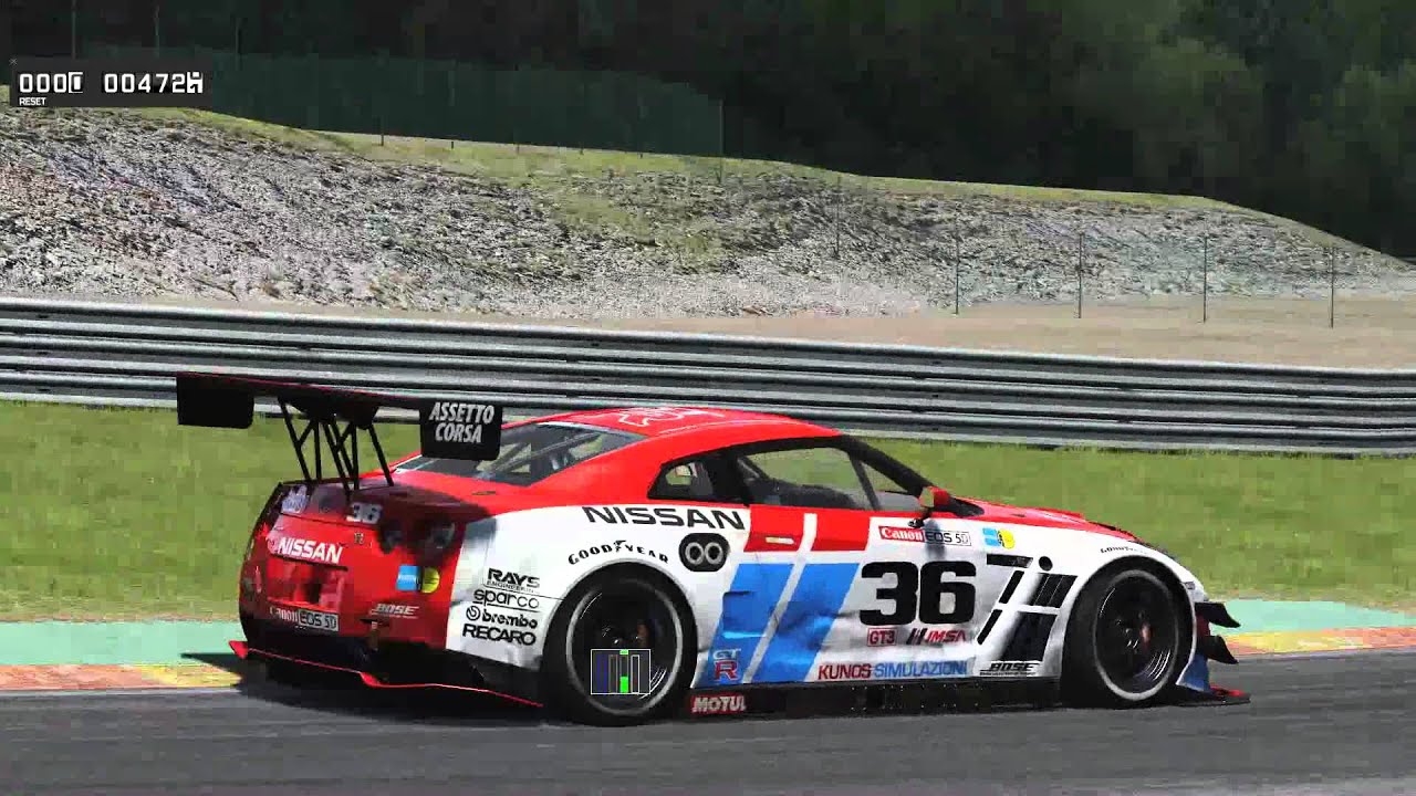 Assetto Corsa , GTRM Spa, Nissan GTR GT3 - YouTube