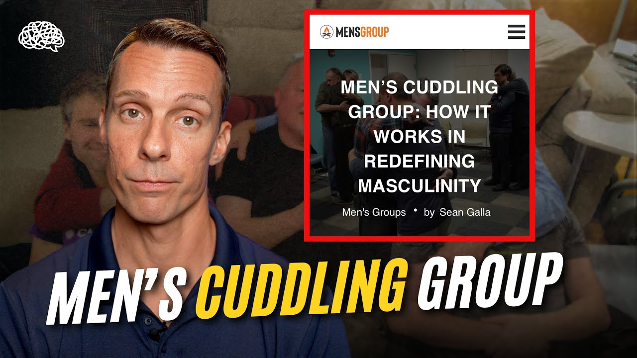 Men's Cuddling Group Tries To REDEFINE Manhood - YouTube
