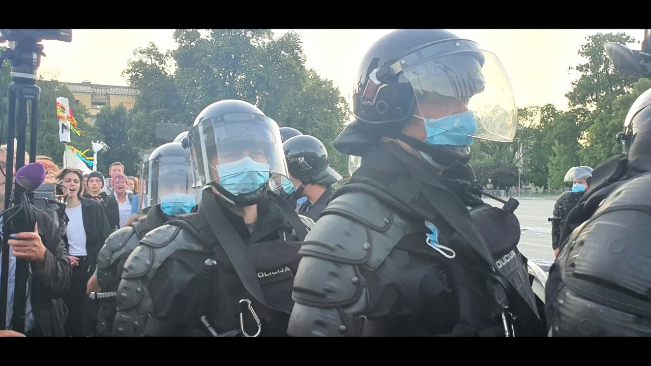 SLO POLICIJA PROTESTI 05-06-2020 PROTEST SLO POLICE - YouTube