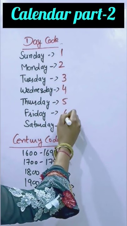 calendar part - 2 #reasoning #shorts - YouTube