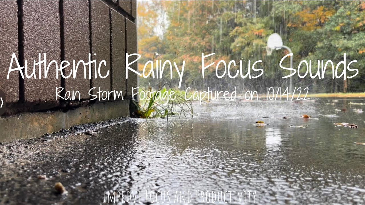 REAL LIFE Rain Storm | 30 Minutes of Authentic Rainy Focus Sounds - YouTube