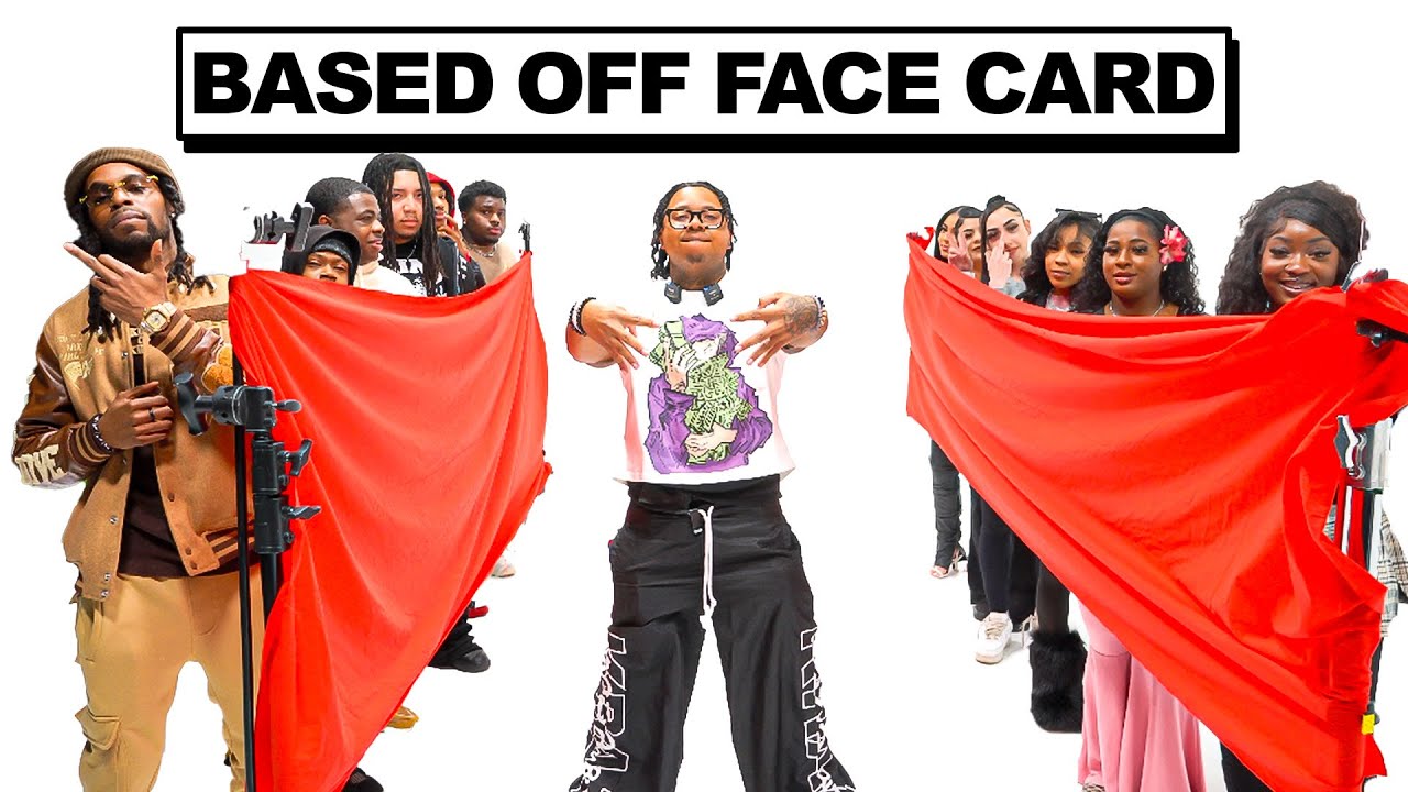 Blind Dating Based Off Face Card! - YouTube