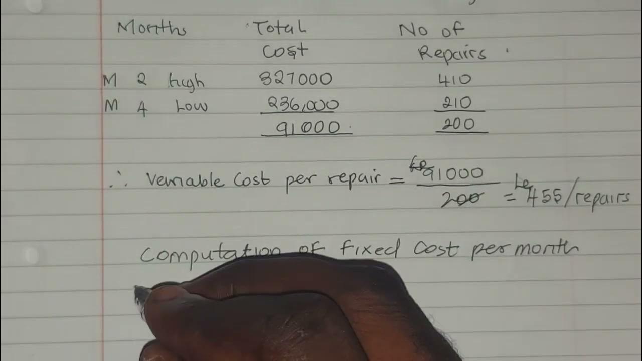 COSTS SEPARATION AND ESTIMATION - YouTube