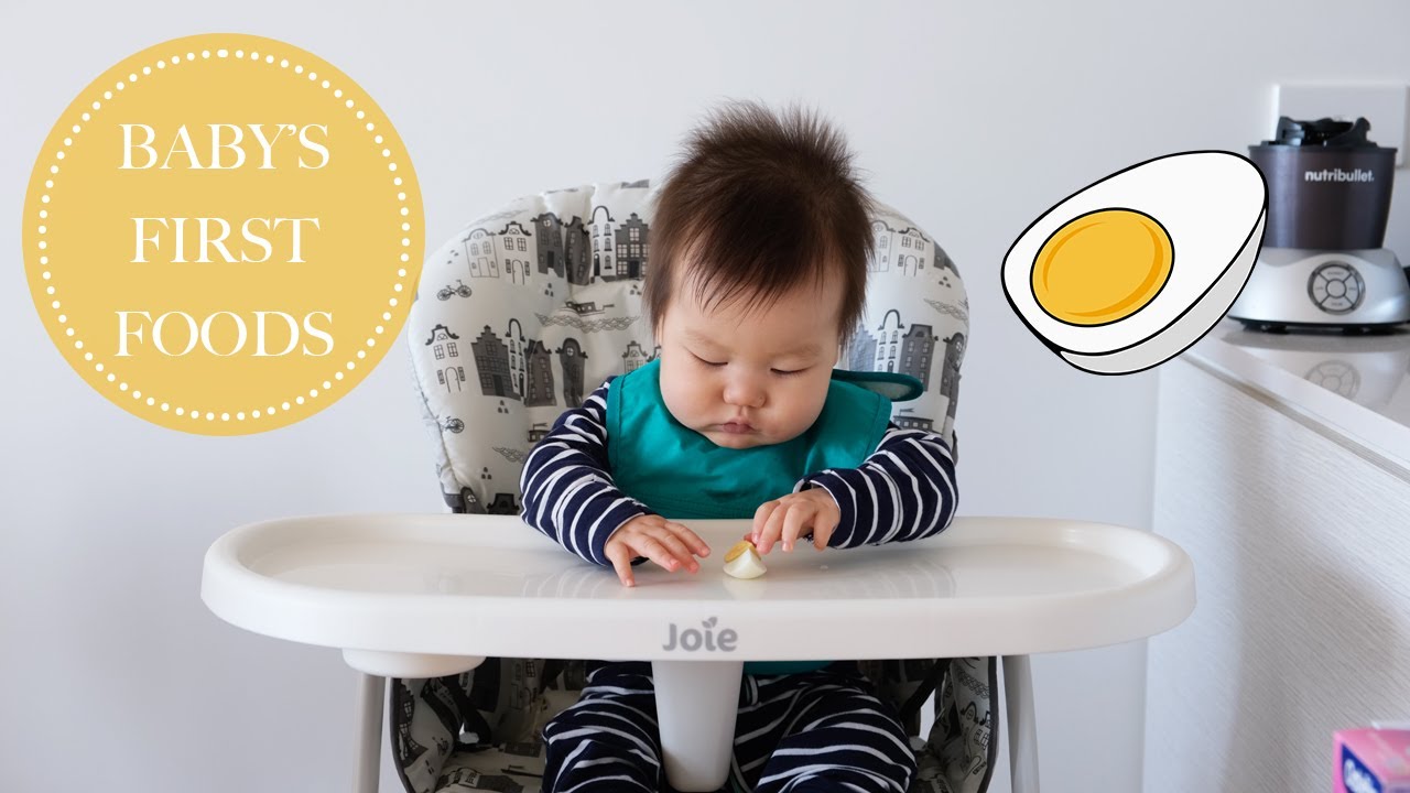 BABY’S FIRST FOODS | Egg, BLW, Baby Led Weaning, Solid Food - YouTube