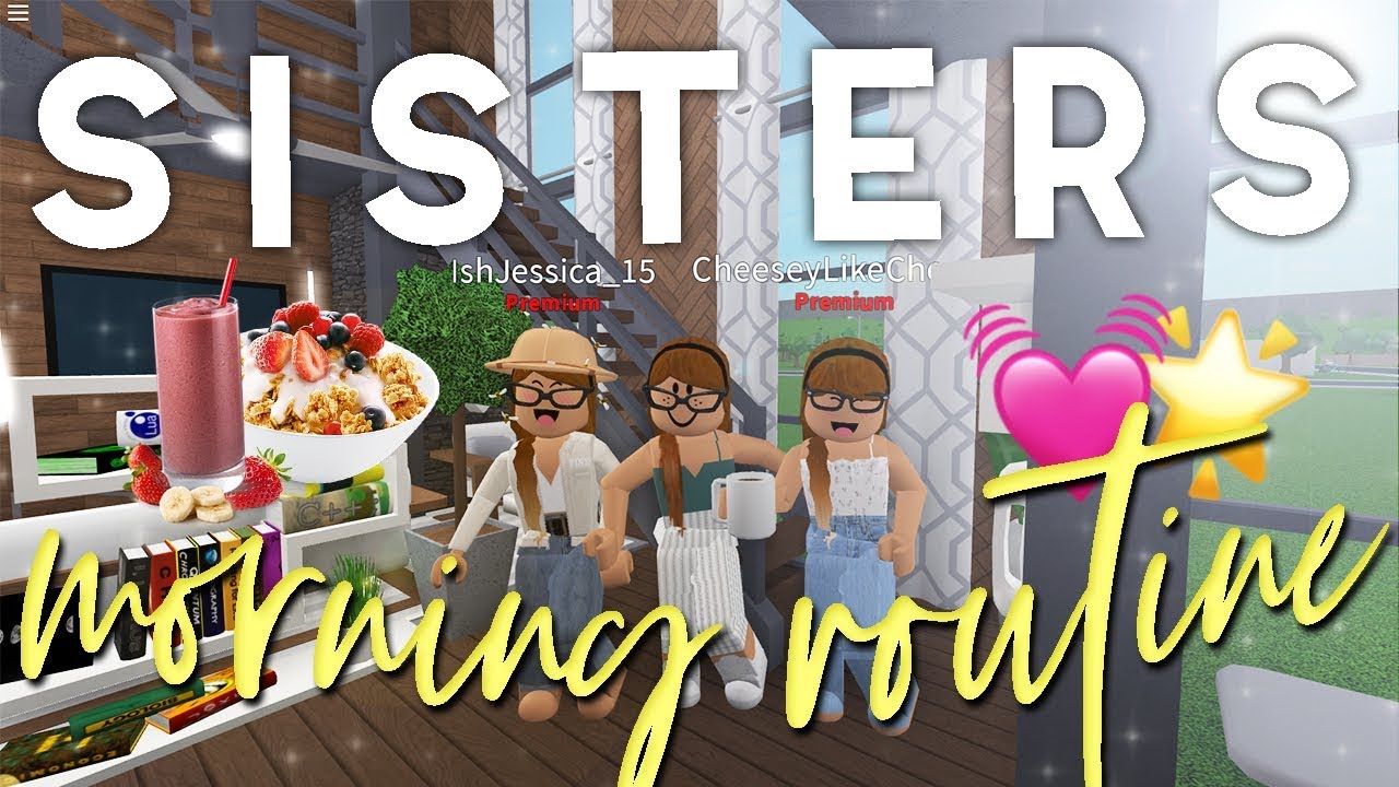Triplet Sister's Daily Routine | Bloxburg Roleplay | alixia - YouTube
