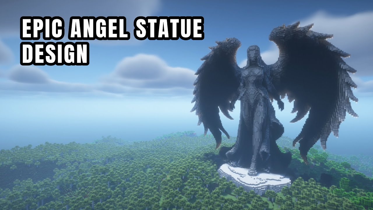 Angel Statue in Minecraft! - YouTube