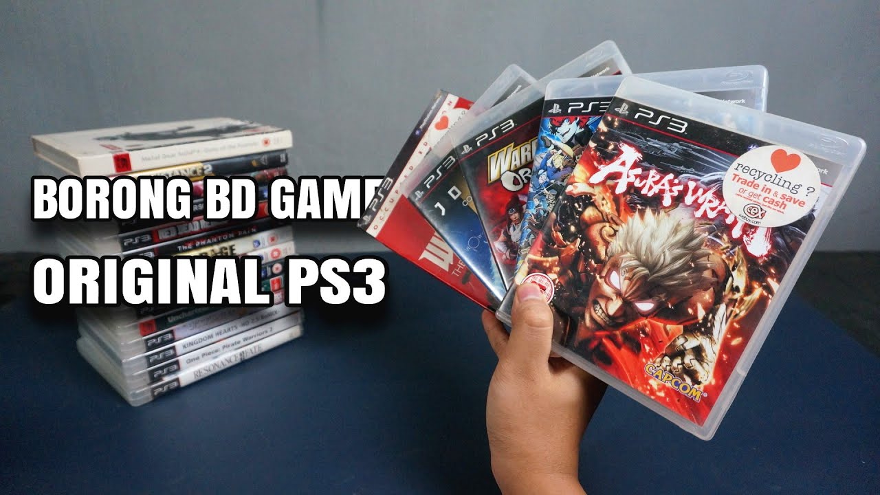 Borong BD Game Original dan Test Game pakai PS3 Prototipe - YouTube