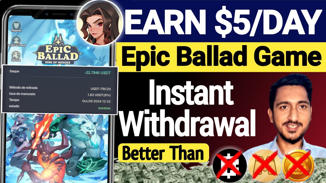 Earn $5/Daily With Epic Ballad Heros Game better then telegram bot | Epic Ballad Game Full ...