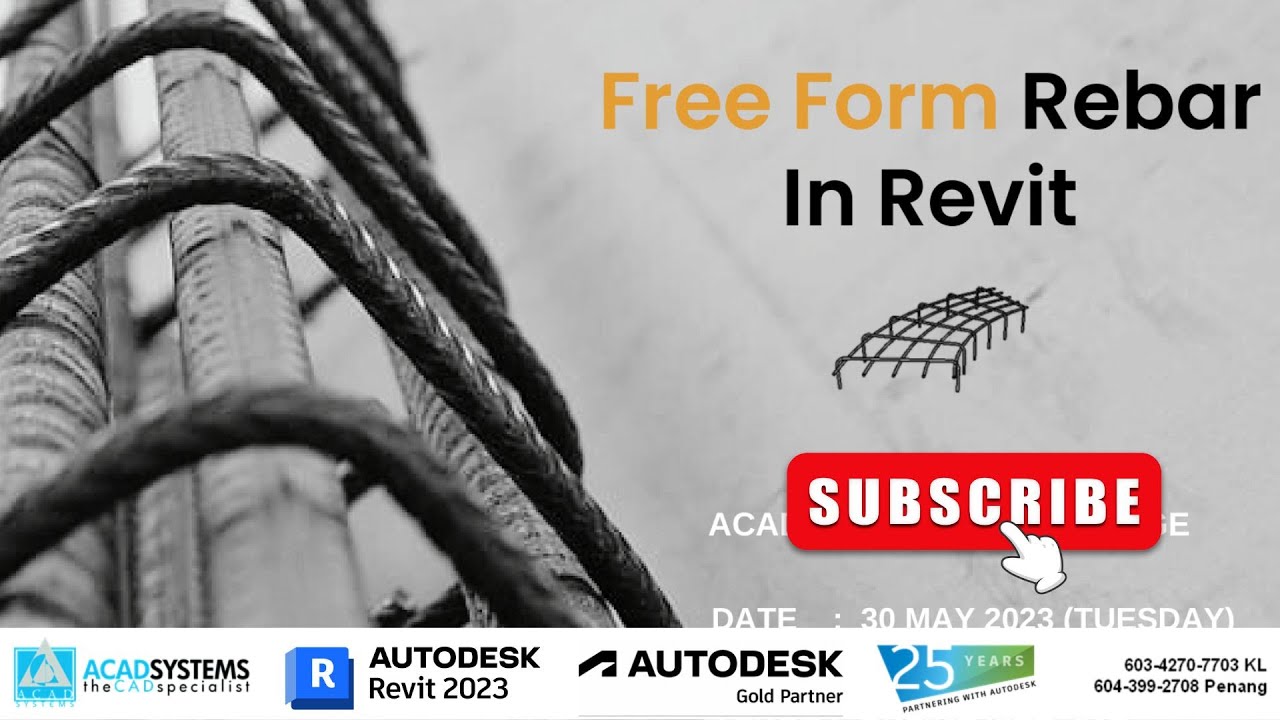 Free Form Rebar in Autodesk Revit - YouTube