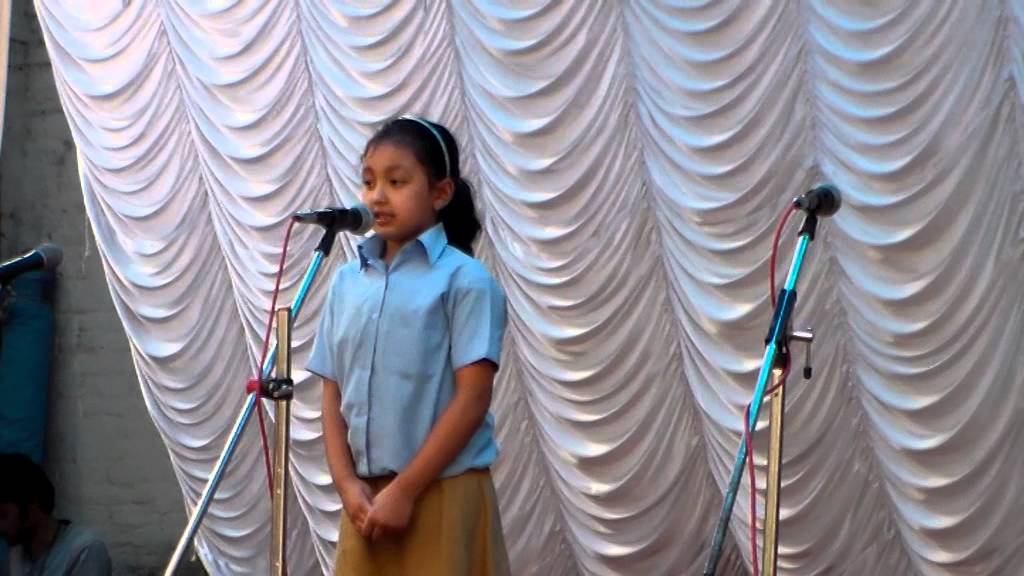 Mahina reciting poem "Zoo Manners" by Eileen Mathias - YouTube