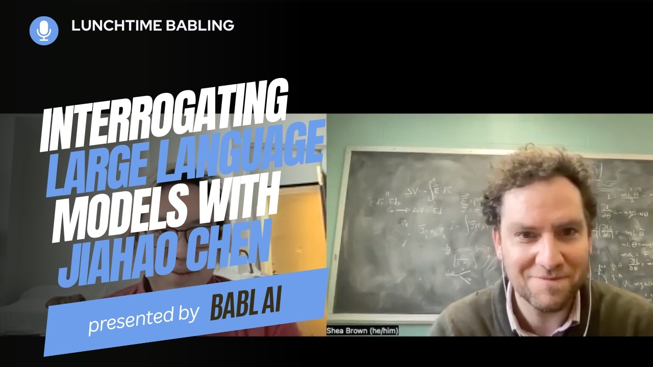 Interrogating Large Language Models with Jiahao Chen - YouTube