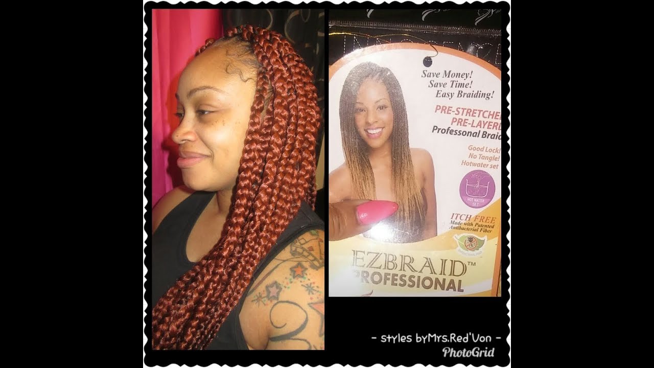 EZ BRAIDING HAIR BOX BRAID IM LOVING THIS HAIR - YouTube