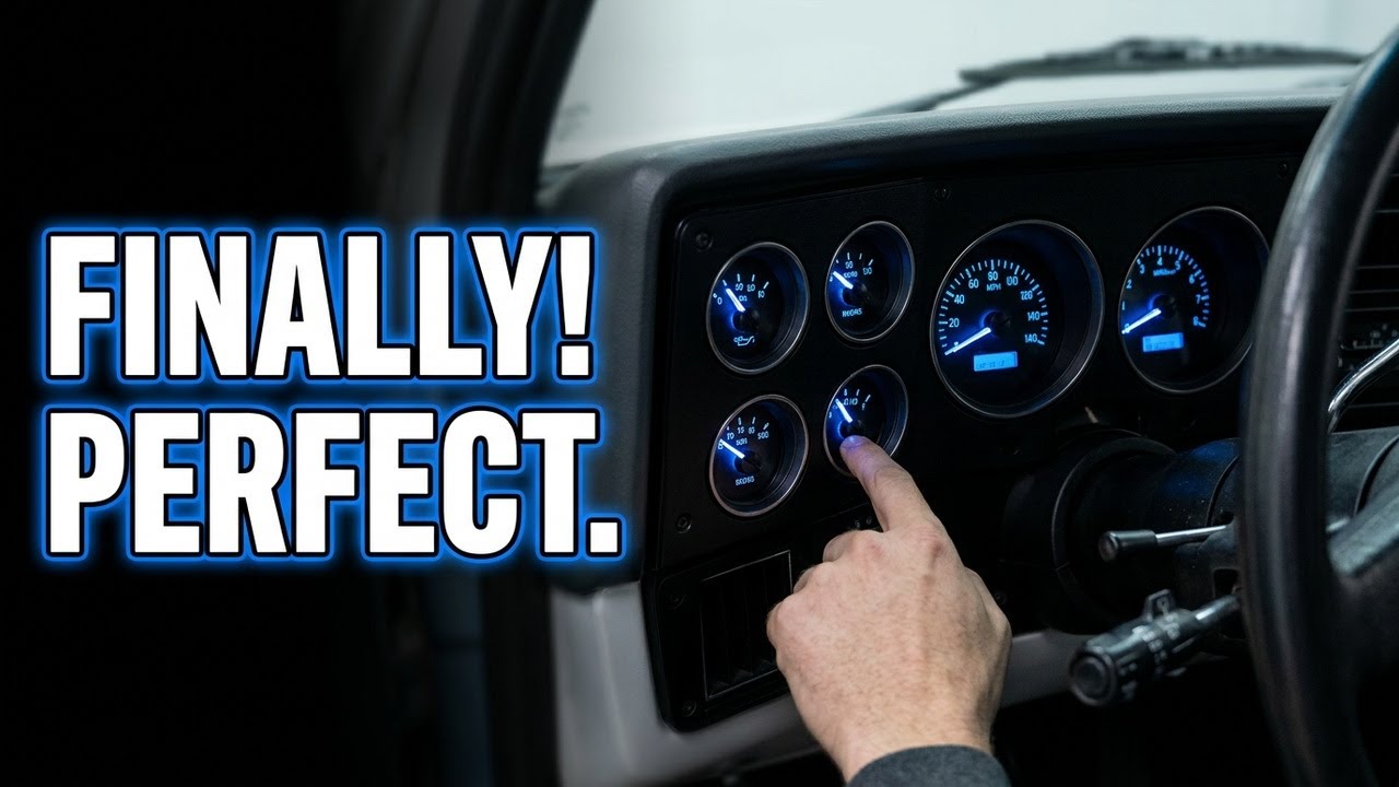 Dakota digital gauges - 1988 gmc suburban squarebody - YouTube
