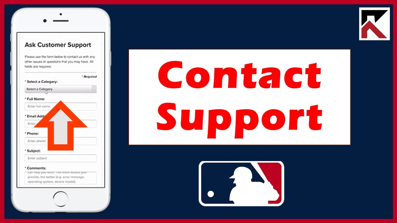 How To Contact Support MLB App - YouTube